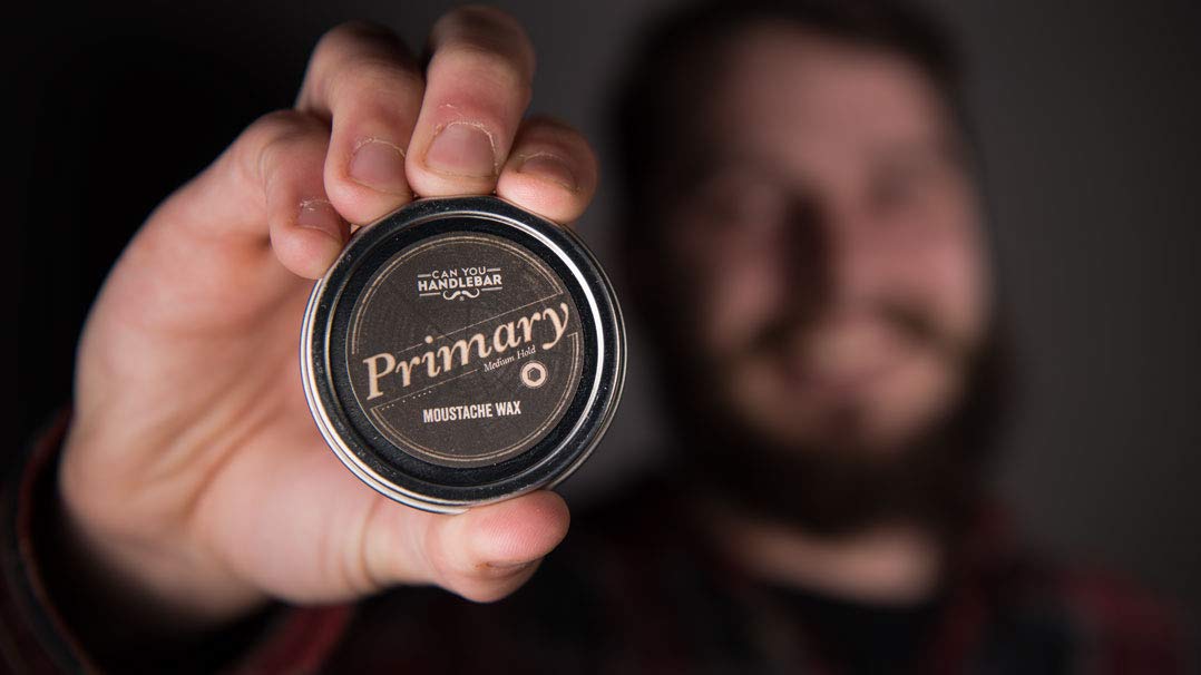Can You Handlebar Moustache Wax for Men, Extra Strong Hold and Medium Hold Styling Balm, Unscented Natural Beeswax, Grooming Products Set of 2, 1 oz Tin Each