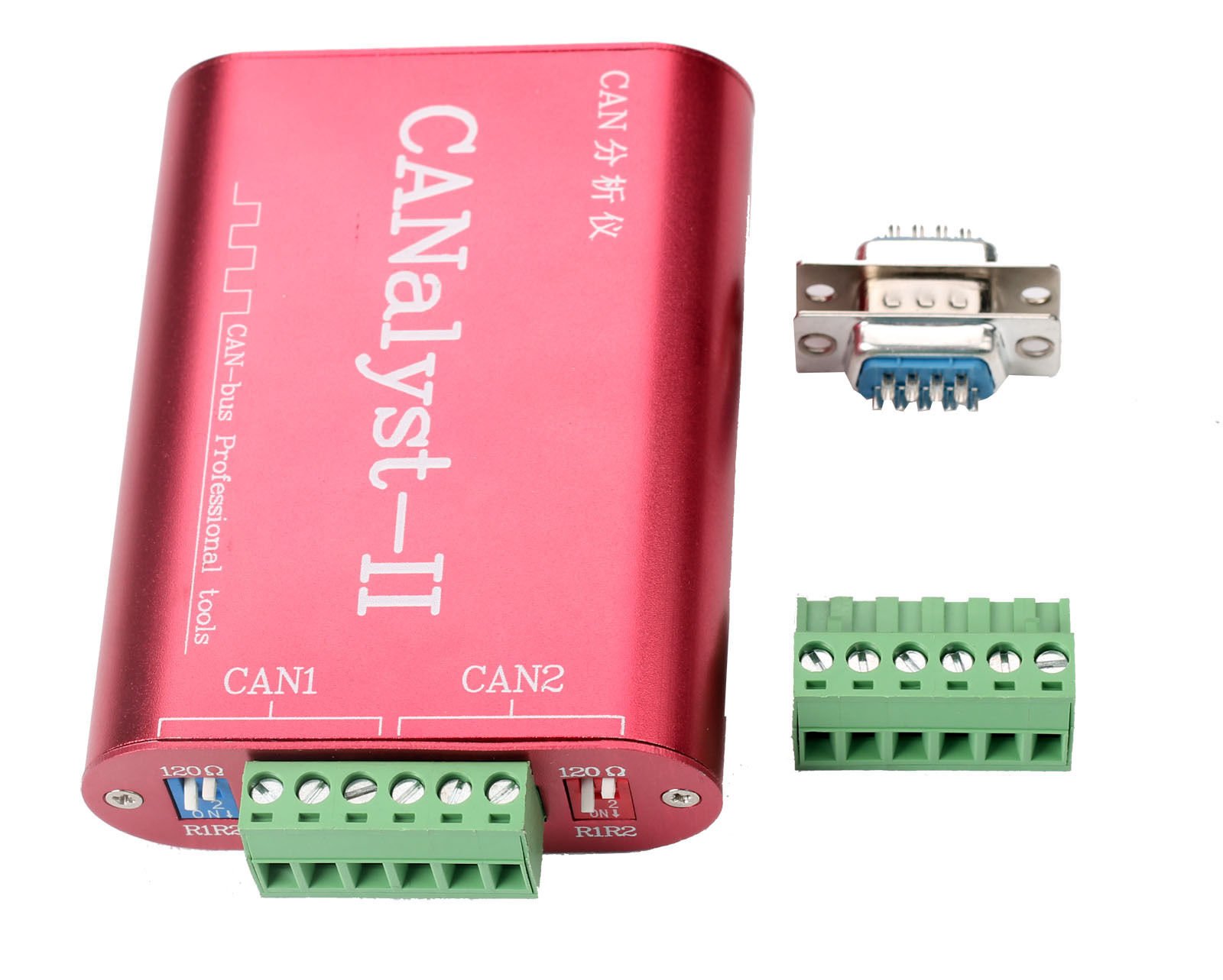 CANalyst-II USB to CAN Analyzer CAN-Bus Converter Adapter Support ZLGCANpro