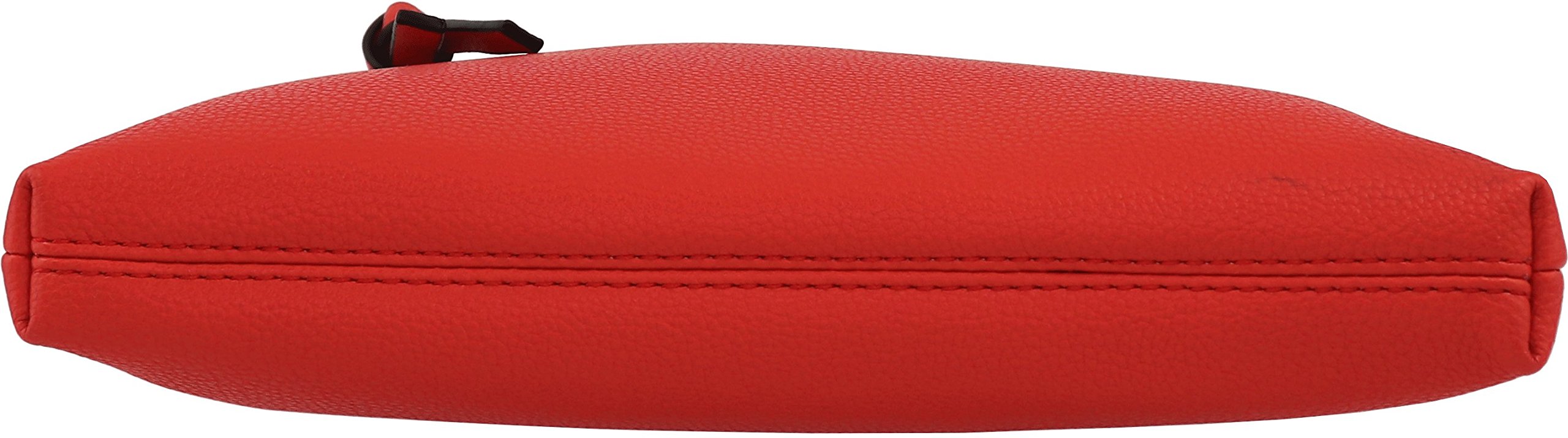 B BRENTANO Vegan Double-Zipper Crossbody Bag with Chain Strap (Hazelnut)