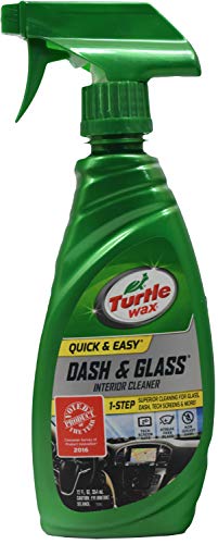 Turtle Wax Set of 2 Dash & Glass 12floz Spray Bottles - Vehicle Interior Cleaner - 1 Step/Quick and Easy - Use on Dashboards, Glass, Tech Screens - Even Around The House!