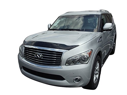Auto Ventshade [AVS] Aeroskin Hood Protector | 2011 - 2013 Infiniti QX56, Low Profile/Flush - Smoke | 322040