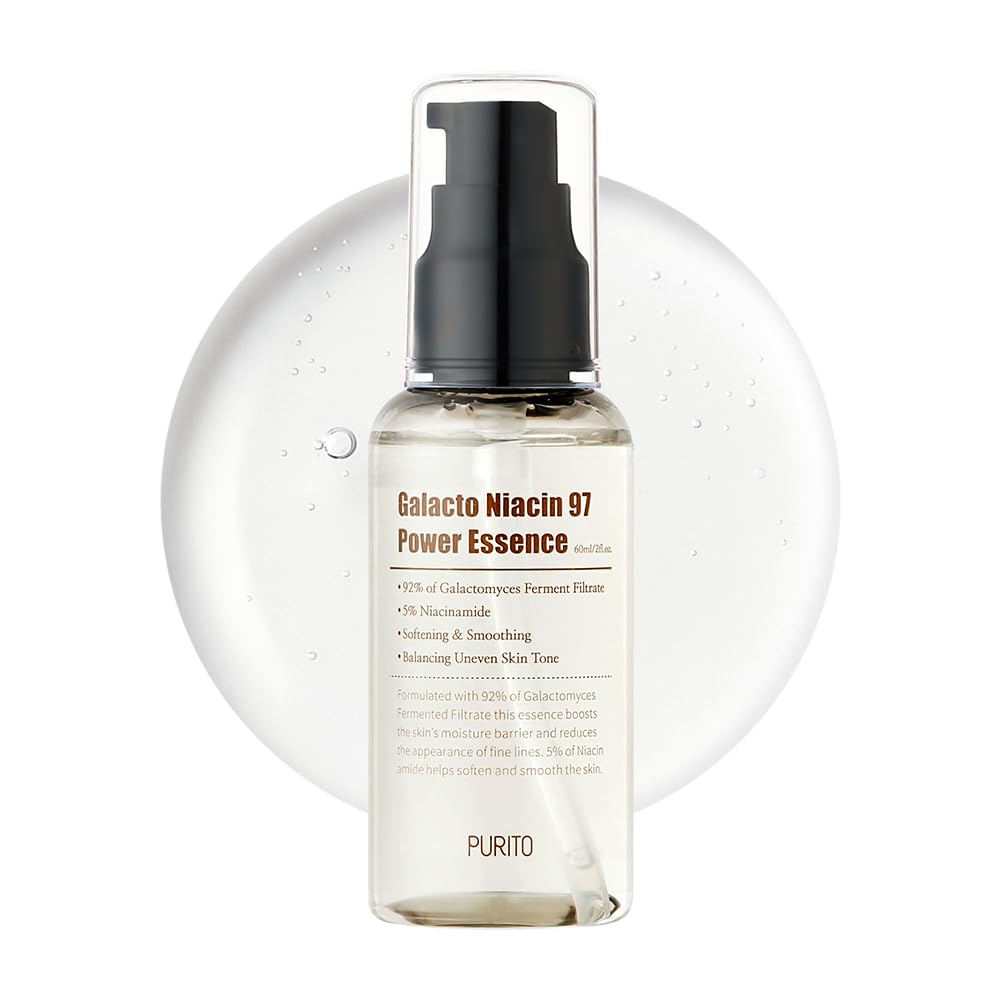 PURITO Galacto Niacin 97 Power Essence 2 fl.oz /92% galactomyces/fermented/Treatment essence/pore control