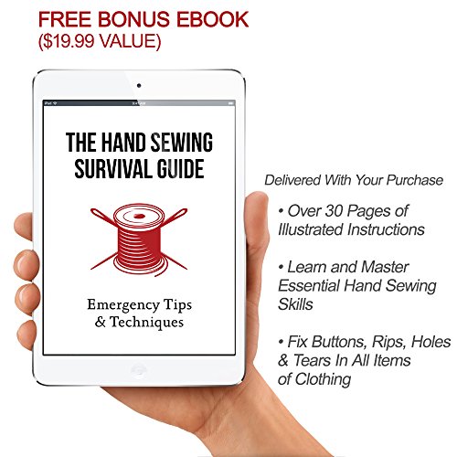 Craftlab Best Mini Sewing Kit with Sewing Survival Ebook, 78 Emergency Accessories For Home, Travel, Emergency