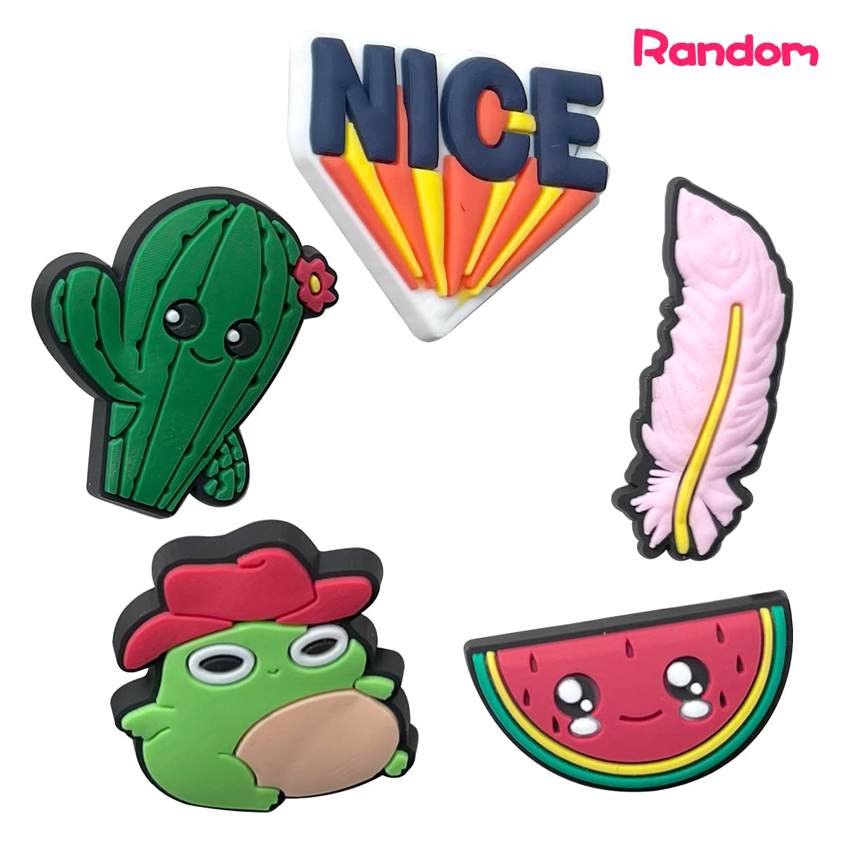 30/50/100/125 Random shoe charms for Clog Wristband Shoe Decoration Party Gifts
