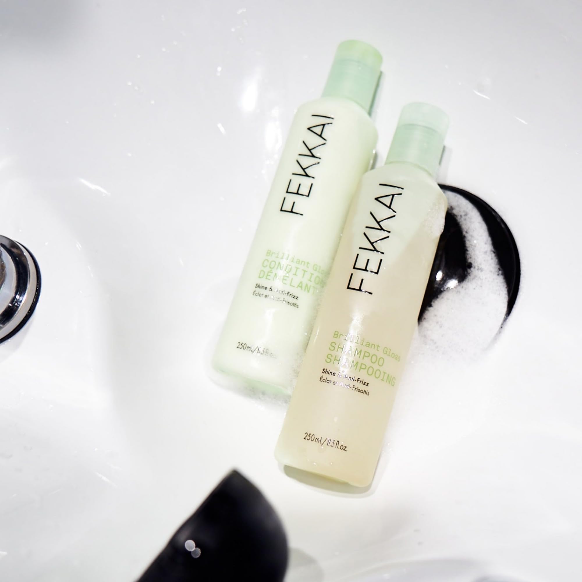 Fekkai Brilliant Gloss Shampoo - 8.5 oz - Transforms Hair with 4X Shine - Free of Sulfates, Parabens, Phthalates - Vegan, Cruelty-Free