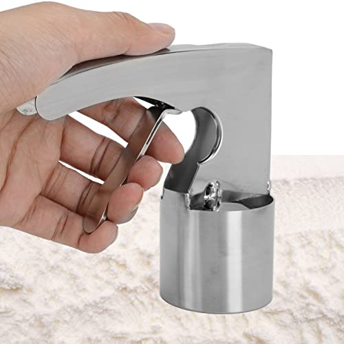 Cylinder Ice Cream Scoop with Trigger, S304 Stainless Steel Cylinder Adjustable Thickness Old Time Ice Cream Scooper Ergonomic Design
