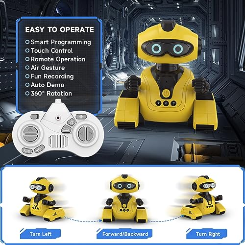 AONGAN Robot Toys, Remote Control Robot, Gesture Sensing Intelligent Programming, Rechargeable for Kids 8-10 Years Boys Girls