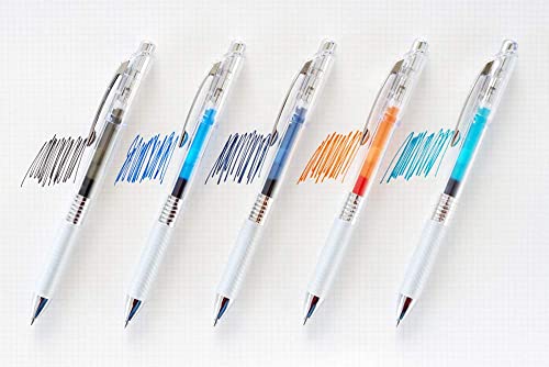 Pentel Energel Infree Gel Ink Ballpoint Pen 0.5mm, Needle Tip, Turquoise blue Ink, 5 pen set(Japan Import)