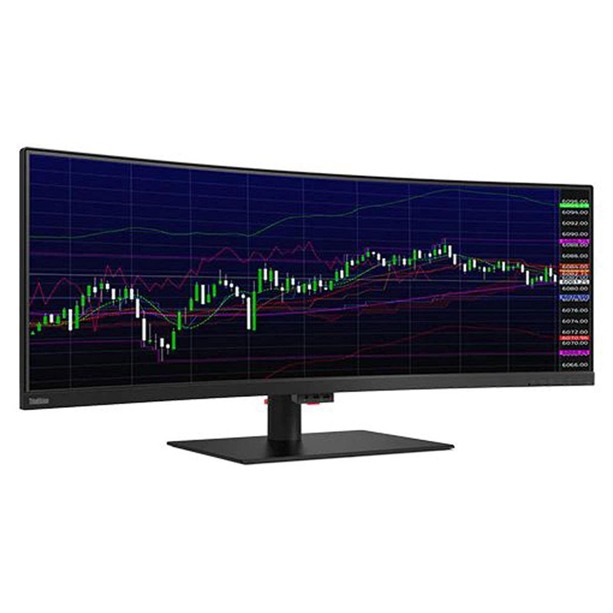 Lenovo - 61D5RAR1US ThinkVision P44w-10 43.4 WQUXGA WLED LCD Monitor - 32:10 - Raven Black - Vertical Alignment (VA) - 1.07 Billion Colors - 380 Nit Typical, 450 Nit Peak - 4 ms Extreme Mode