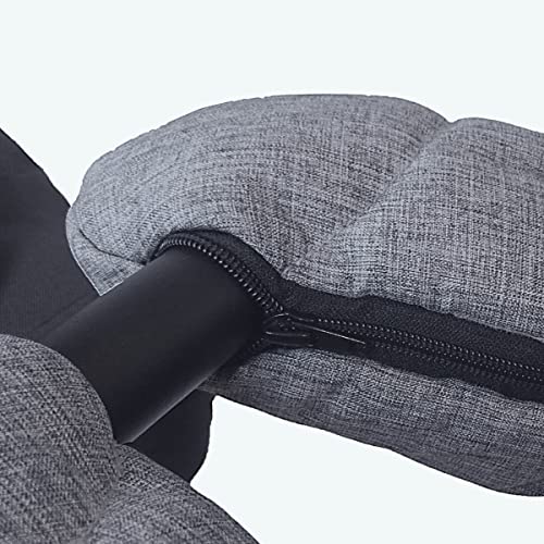 liuliuby CozyMitts - Insulated Stroller Gloves/Stroller Hand Muff - Stroller Accessories for Winter - Water Repellent Stroller Mittens for Freezing Cold Weather - Hand Warmers (Heather Gray)