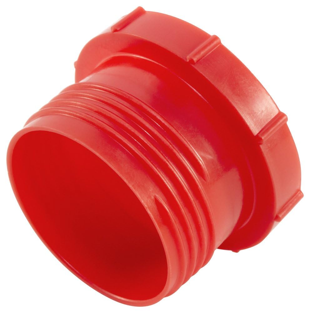 Caplugs PDE-6 PDE Series – Plastic Threaded Plug for Flareless Tube and Nut Assemblies, 1000 Pack, Red LD-PE, Thread Size 9/16"-18 Protective Seals, Hydraulic Systems, Leak Prevention (99191538)