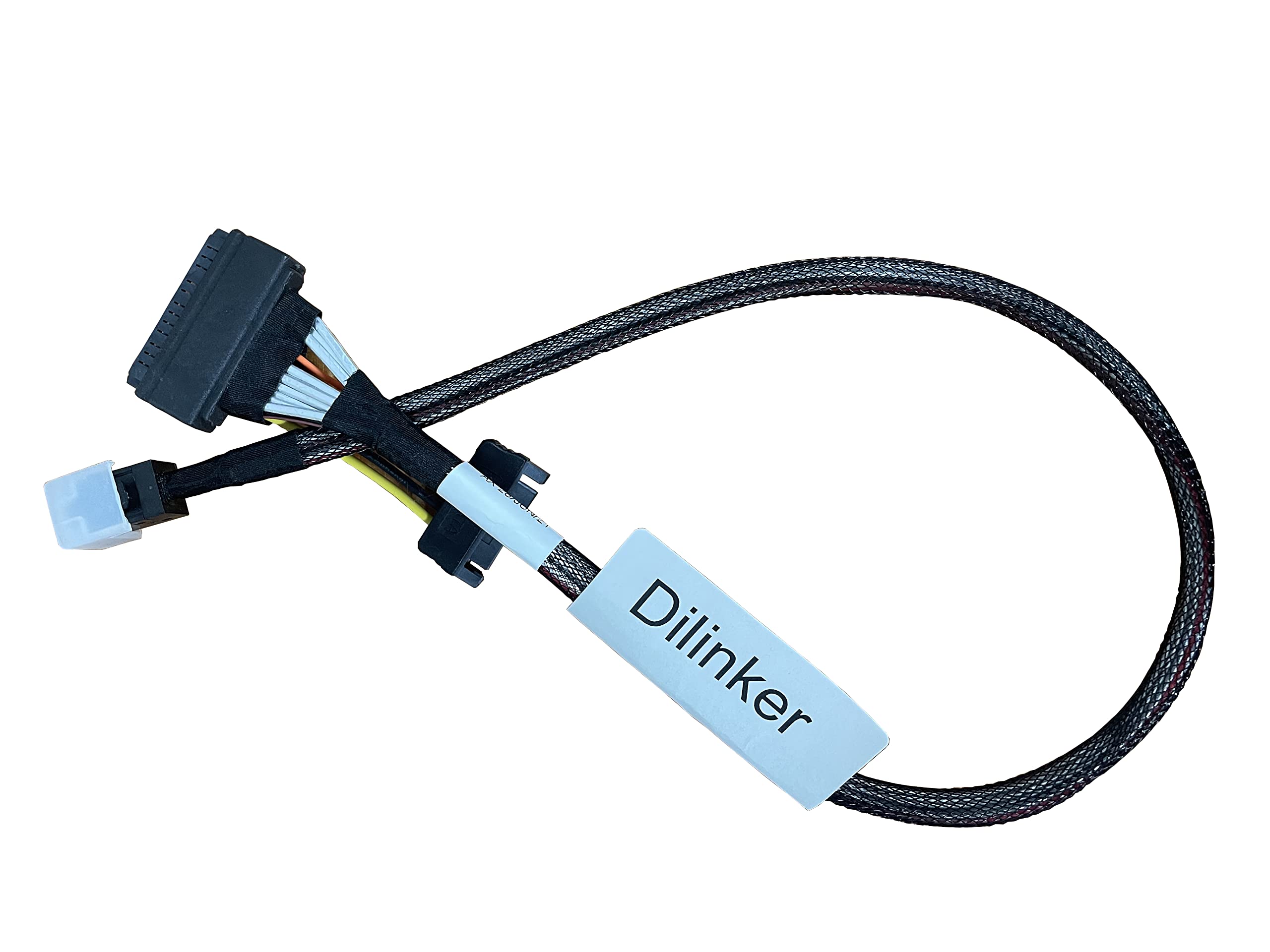 Dilinker 𝐃𝐢𝐋𝐢𝐧𝐤𝐞𝐫 50CM HD Mini-SAS(SFF-8643) to U.2 (SFF-8639) NVMe SSD Cable