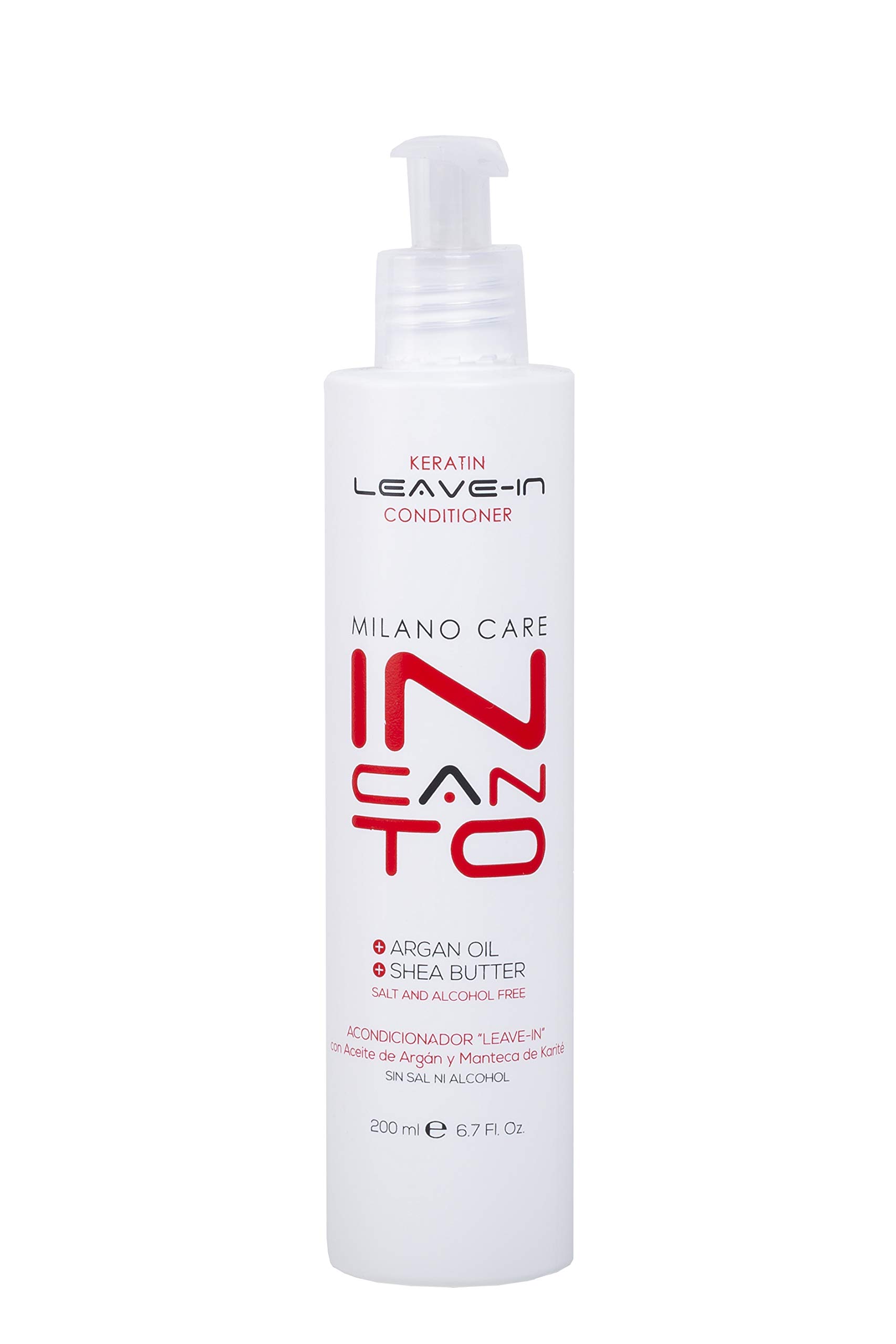 Milano Care Incanto Keratin Leave-In Conditioner – Anti-Frizz Keratin Protein Conditioner Infused with Argan Oil & Shea Butter – Nourishing Hair Repair Treatment