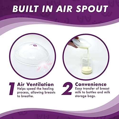 Breast Shell & Milk Catcher + Nipple Cream for Breastfeeding Relief - Breast Feeding Essentials KIT