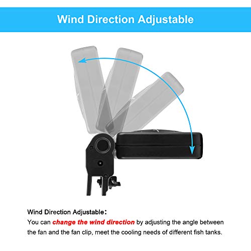 UPLY Aquarium Cooling Fan Fish Tank Fan Aquarium Chillers for Salt Water Fresh Water