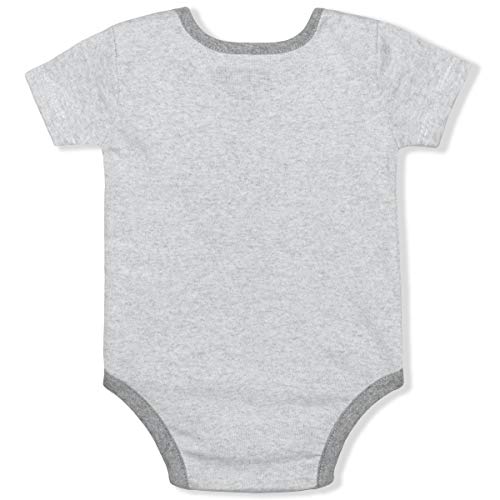 STAR WARS Baby Yoda Boys 3 Pack Bodysuits for Baby and Infant – Grey/Black/Green