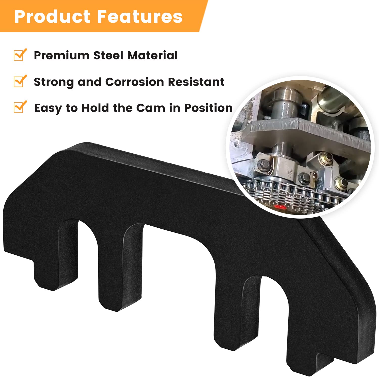 303-1248 Camshaft Holding Alignment Timing Tool and 303-1530 Chain Tensioner Hold Down Tool Set for Ford 3.5L 3.7L 4V Engines
