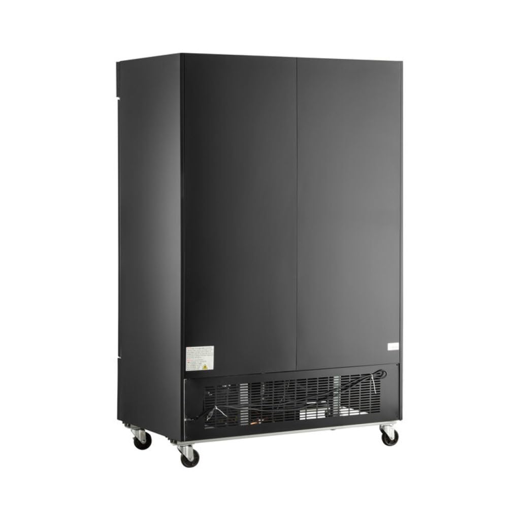 PEAKCOLD 2 Door Upright Commercial Display Cooler - Large Capacity Glass Door Merchandiser Cooler; 45 CU Ft.