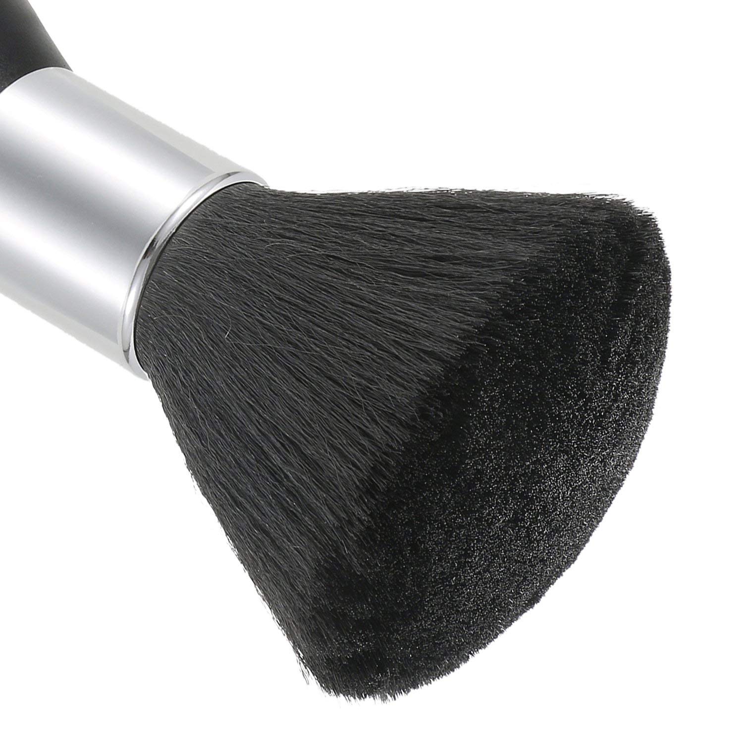Vtrem Hair Brush, Barber Brush Neck Duster: Black, Oblong, Nylon Bristles, Plastic Handle, Hair Brush for Barbers or Salon Professionals