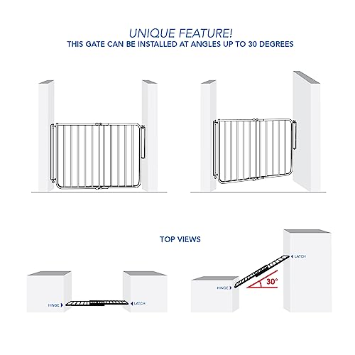 Cardinal Pet Gates Stairway Special Pet Gate, Black, SS-30
