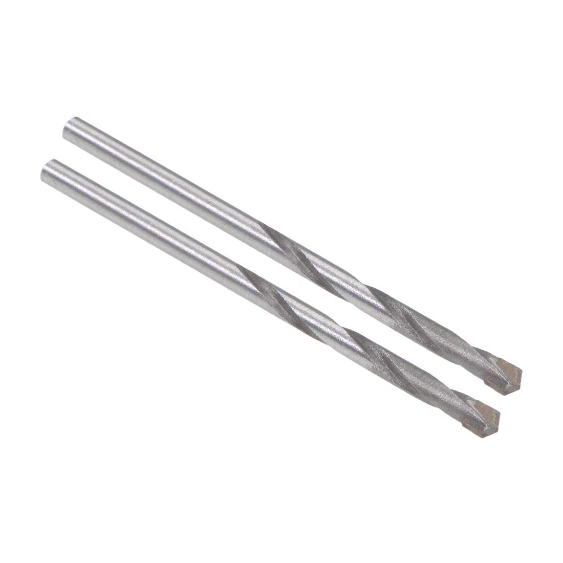 uxcell Cemented Carbide Twist Drill Bits 3.2mm Metal Drill Cutter for Stainless Steel Copper Aluminum Zinc Alloy Iron 2 Pcs