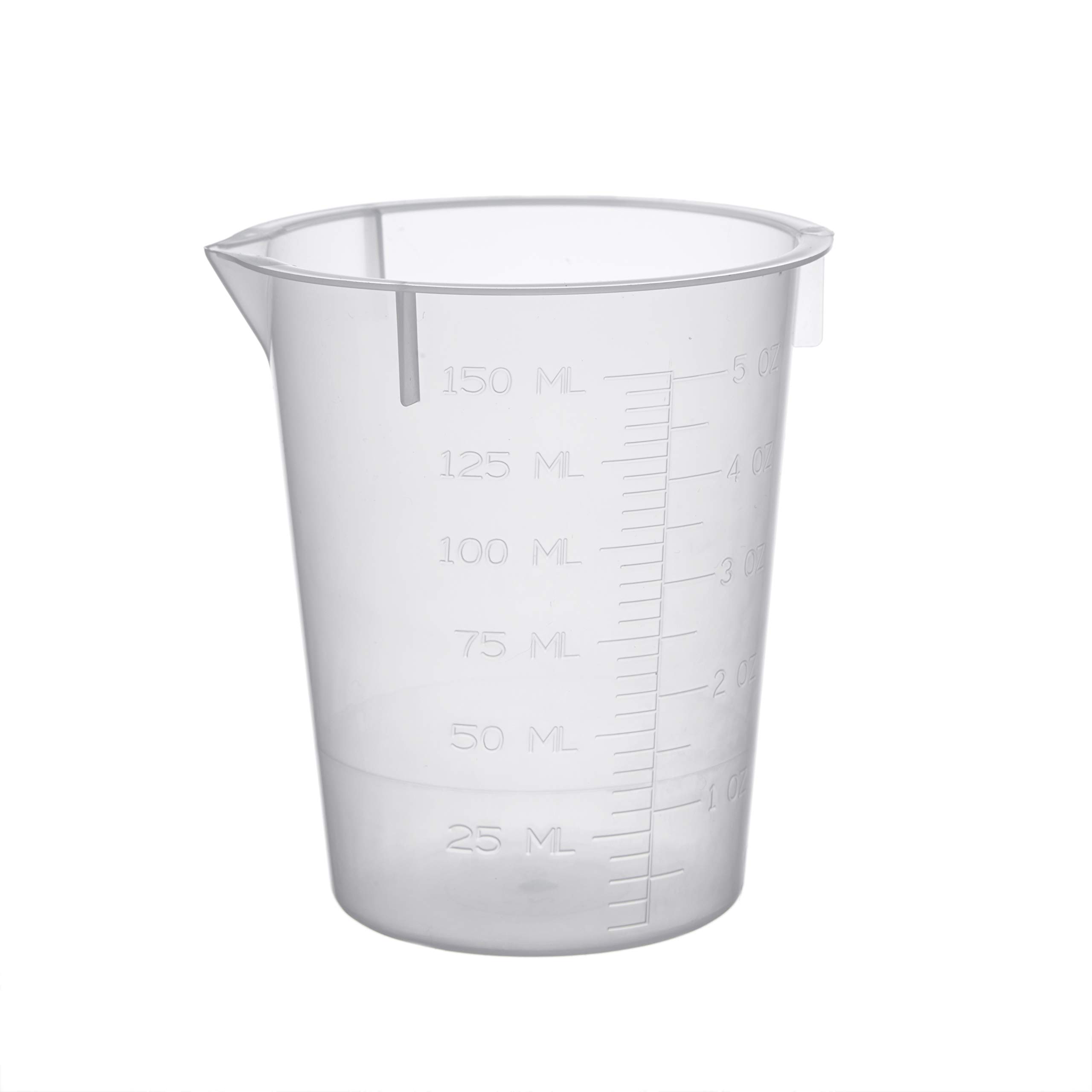 Consolidated Plastics 45381 Disposable Beaker, Polypropylene, 150 mL, 100 Piece