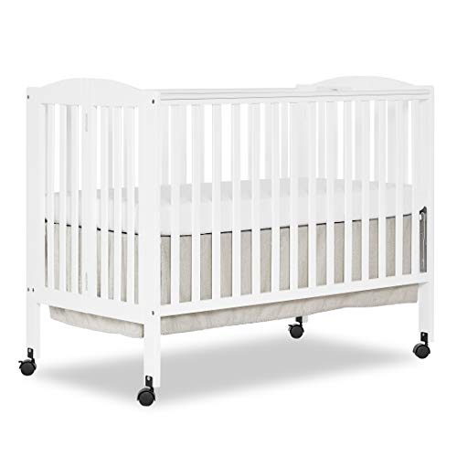 Dream On Me, Full Size 2-in-1 Folding Stationary Side Crib & Graco Premium Foam Crib & Toddler Mattress β GREENGUARD Gold Certified, CertiPUR-US Certified Foam, Machine Washable