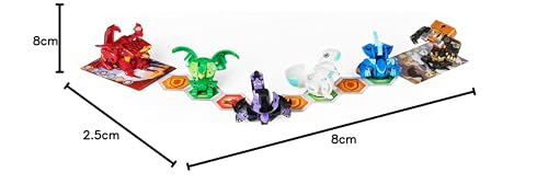 Bakugan Unbox and Brawl 6-Pack, Exclusive 4 Bakugan and 2 Geogan, Collectible Action Figures, Toys for Kids Boys Ages 6 and Up (Amazon Exclusive)