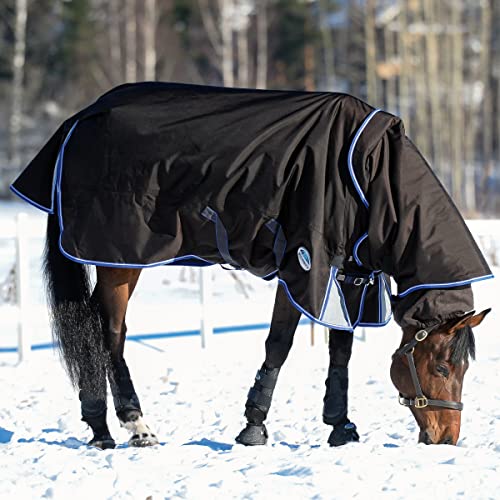 Weatherbeeta ComFiTec Ultra Cozi II Detach-A-Neck Heavy - Charcoal/Blue/White - 81"