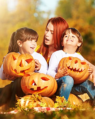 Greatever Halloween Pumpkin Carving Kit,Professional and Heavy Duty Stainless Steel Tools,Pumpkin Carving Set with Carrying Case(7pcs)
