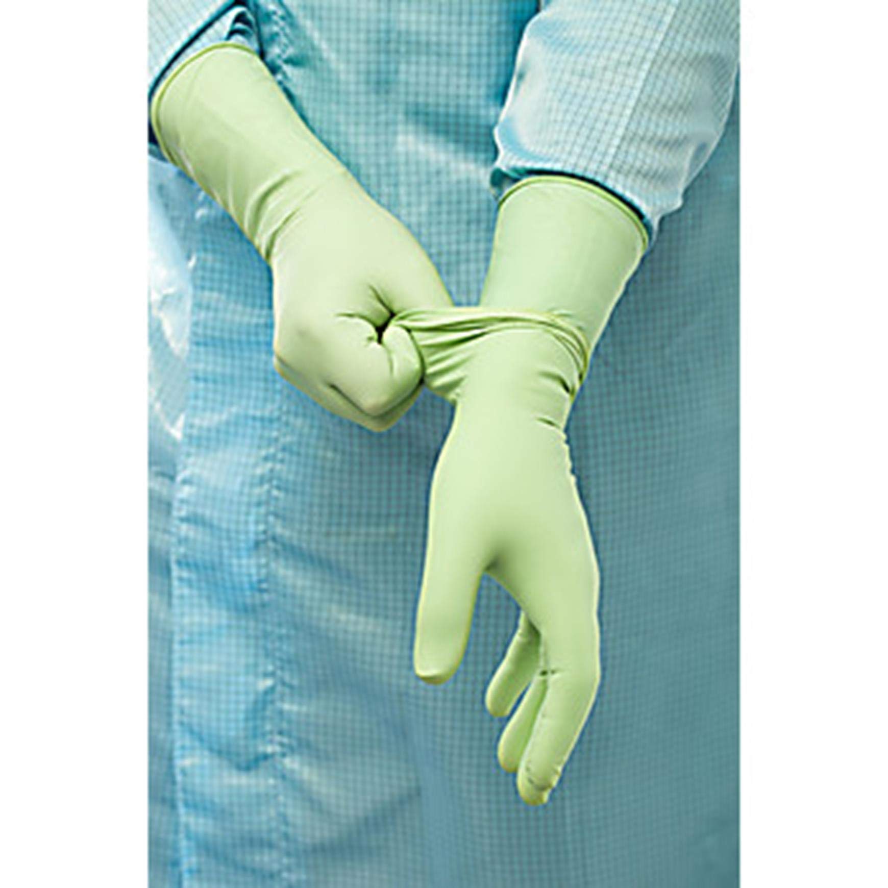 Ansell BSNS-90 BioClean Supreme Sterile Neoprene Glove, 12" Length, Hand Specific, Mint Green, Size 9.0 (Pack of 200)