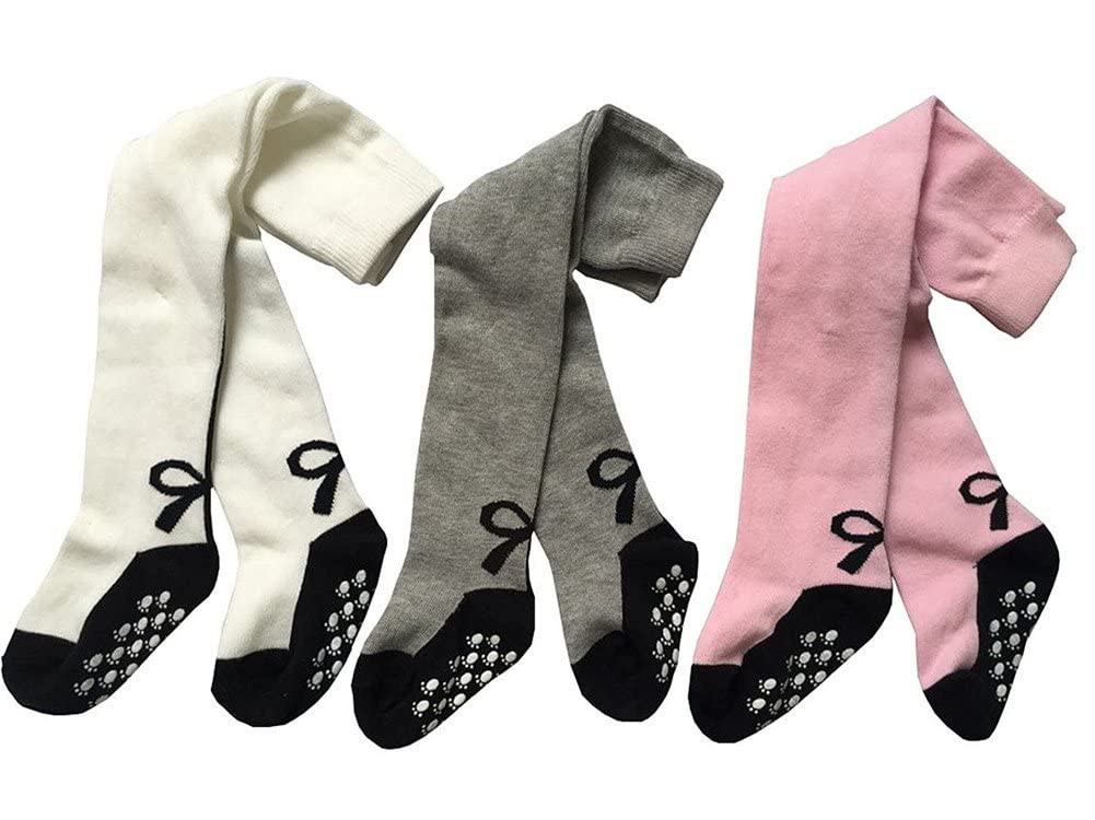 Baby Girl's Tights Stockings Non-skid Toddler Leggings Pants by Toptim (12-24M) 3 pack