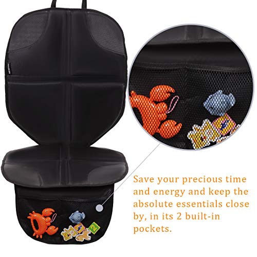 Innokids Car Seat Protector for Child Car Seat, Waterproof Seat Protector with Thick Padding Protects Automotive Vehicle Leather or Cloth Upholstery (1 Pack)
