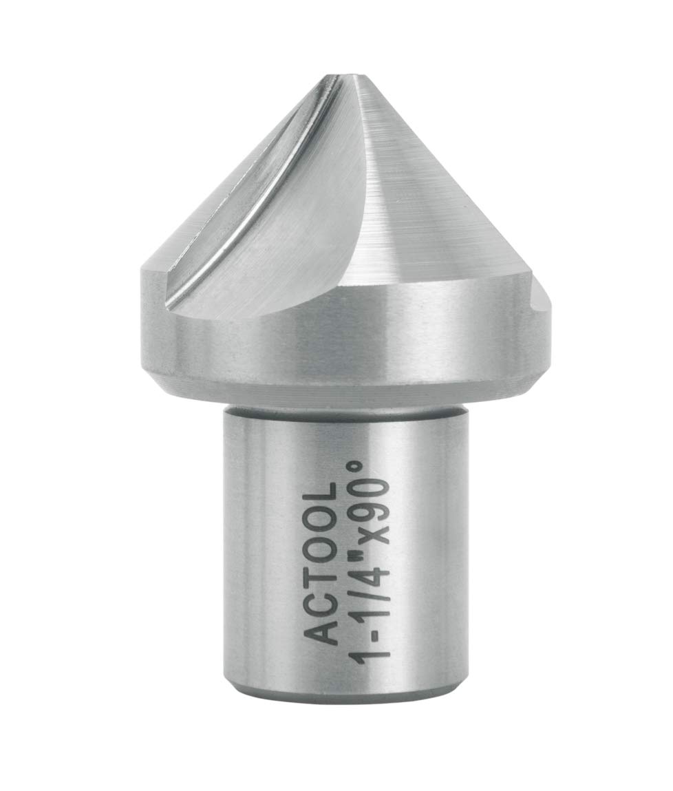 ACTOOL HSS Countersink 1-1/4'' Diameter with 3/4'' Weldon Shank