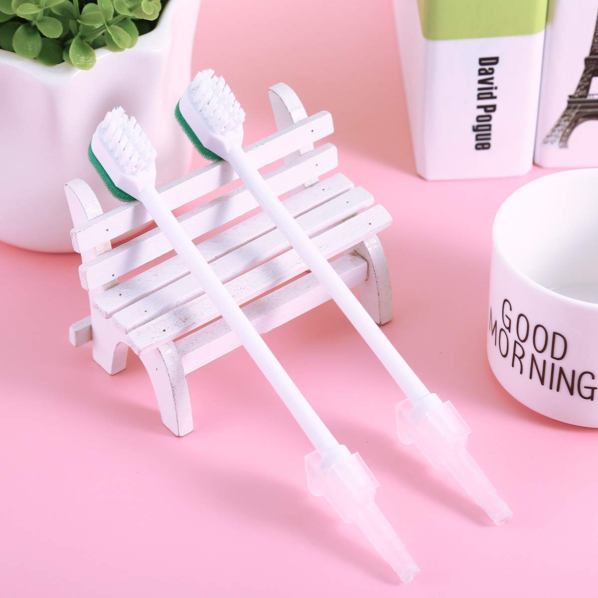 wellgler Oral Care Single Use Suction Swab Toothbrush (50pcs)