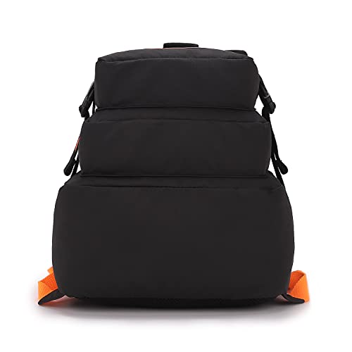 BE SMART Hiking Outdoor Travel Backpack with Cyberpunk Design, Water-Resistant Laptop Daypack Book Bag with Multi-Layer for Men & Woman (Black)