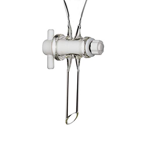 StonyLab Borosilicate Glass 2000 ml Heavy Wall Conical Separatory Funnel with 24/40 Joints and PTFE Stopcock, 2 L (2 Liter)