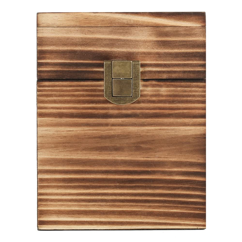 BalterFF Wood Rustic Trading Deck Box Cards Cards Sports Storage Organizer Boxes Holder Compatible With PM TCG Card Box