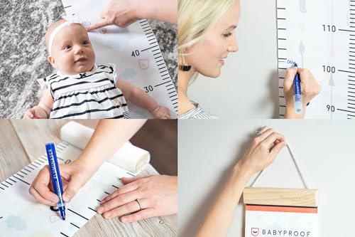 Growth Chart for Kids by Baby Proof - Measuring Height Chart and Kids Decor! Meaningful Memories Through Kid Size Chart Measurement. Leafy Growth Chart Ruler for Wall with Wooden Keepsake Box