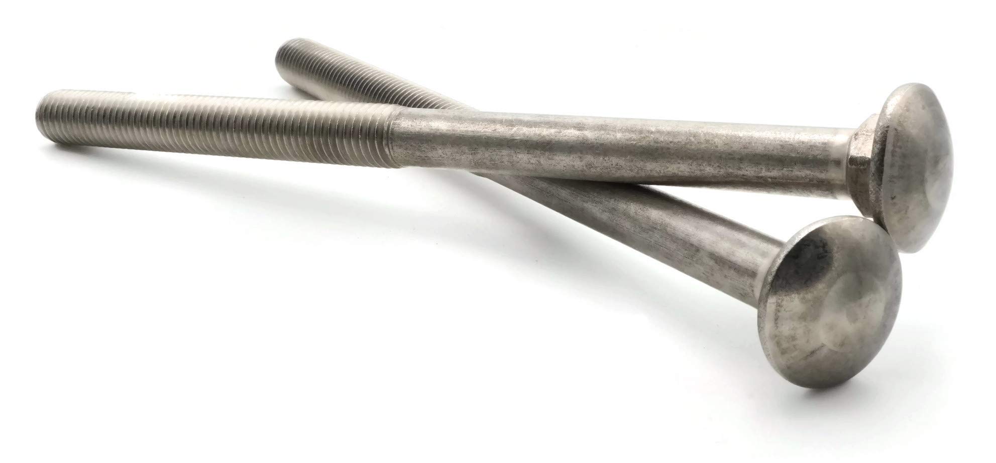 Carriage Bolt 18-8 Stainless Steel 1/2"-13 x 8 Qty-25