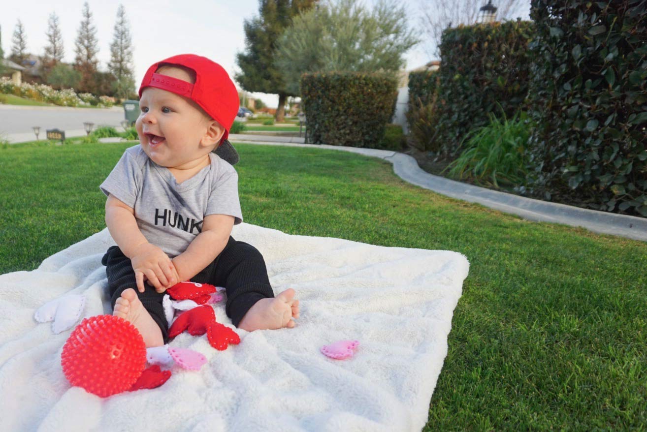 Unique Baby Boys Valentine's Day Hunk Romper Layette (12 Months)