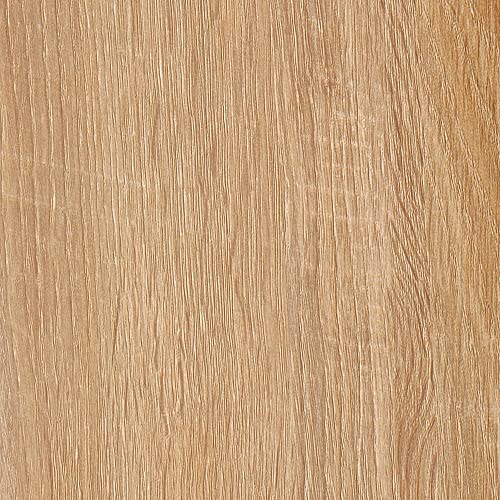 mDesign Square Trash Can Wastebasket, Garbage Container Bin - for Bathrooms, Powder Rooms, Kitchens, Home Offices - Natural/Tan Wood Print