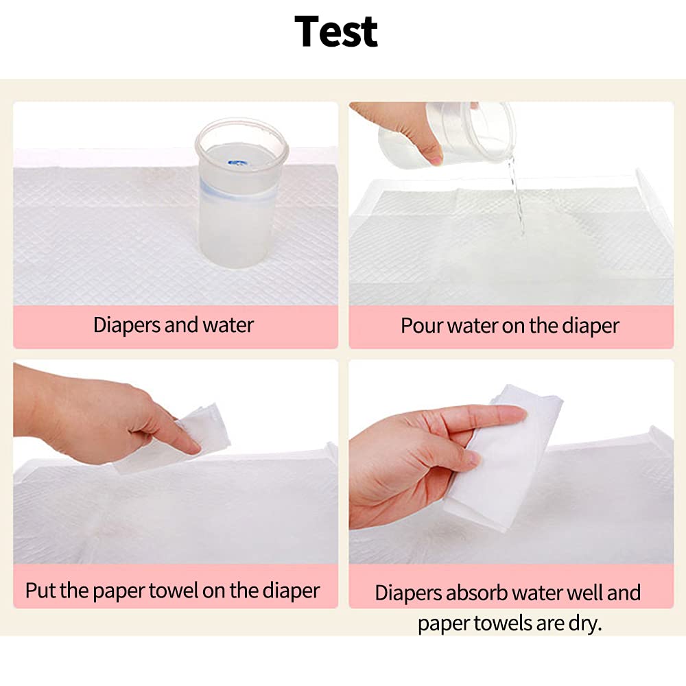 Amakunft Rabbit Pee Pads, Pet Toilet/ Potty Training Pads, Super Absorbent Guinea Pig Disposable Diaper for Hedgehog, Hamster, Chinchilla, Cat, Reptile and Other Small Animal (100pcs-18 x13, Pink)
