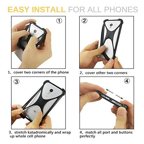 Lankashi Orange Phone Silicone Cover Case for RCA 5.5" 4G LTE/RCA RLTP5573 1GB/RCA 6" /RCA 5" IPS/Alcatel Raven LTE/Tracfone ZTE Blade T2 Lite ZTE Z559DL 4G LTE/LG Ultimate 2 L41C Tracfone