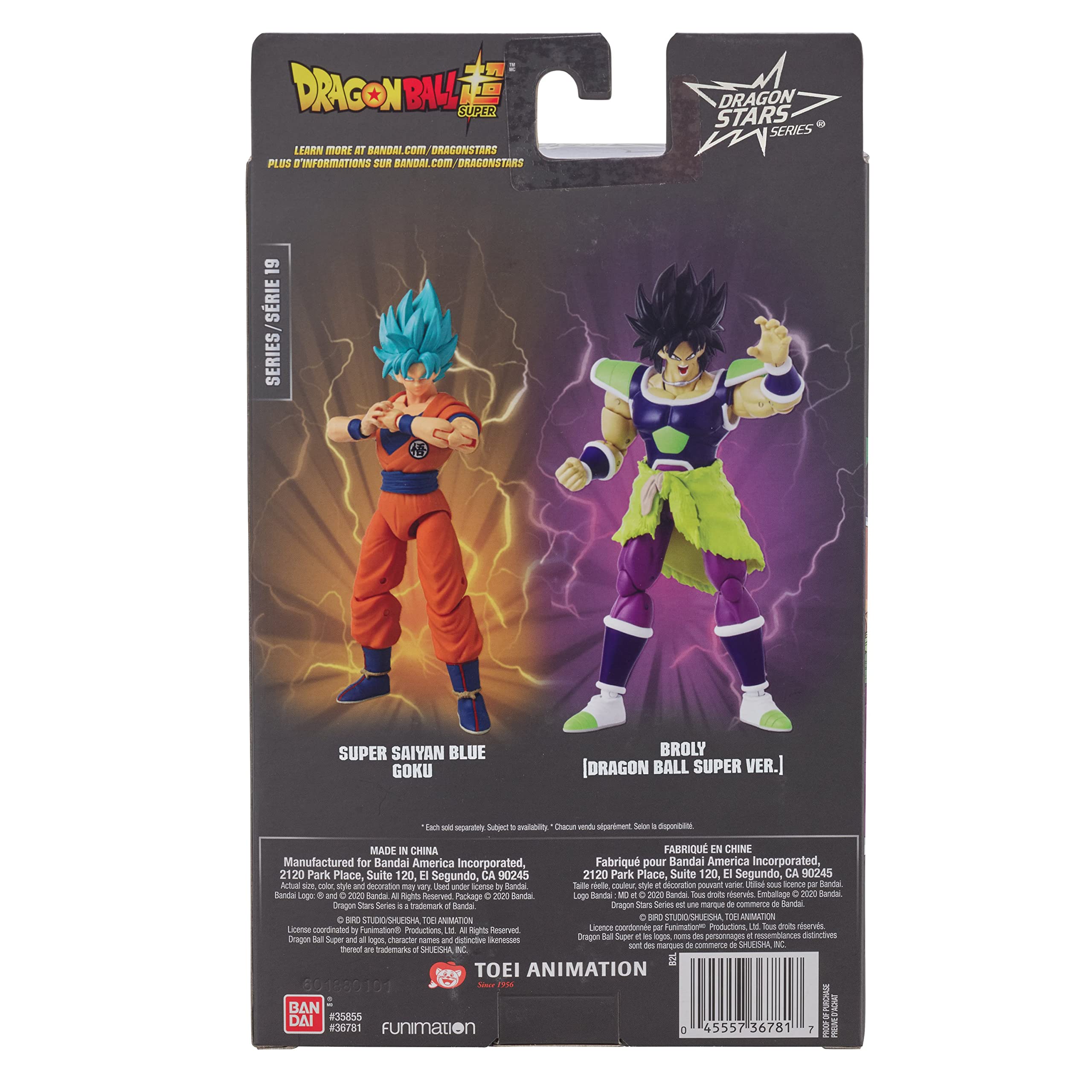 Bandai America - Dragon Ball Super: Dragon Stars Broly 6.5 Action Figure