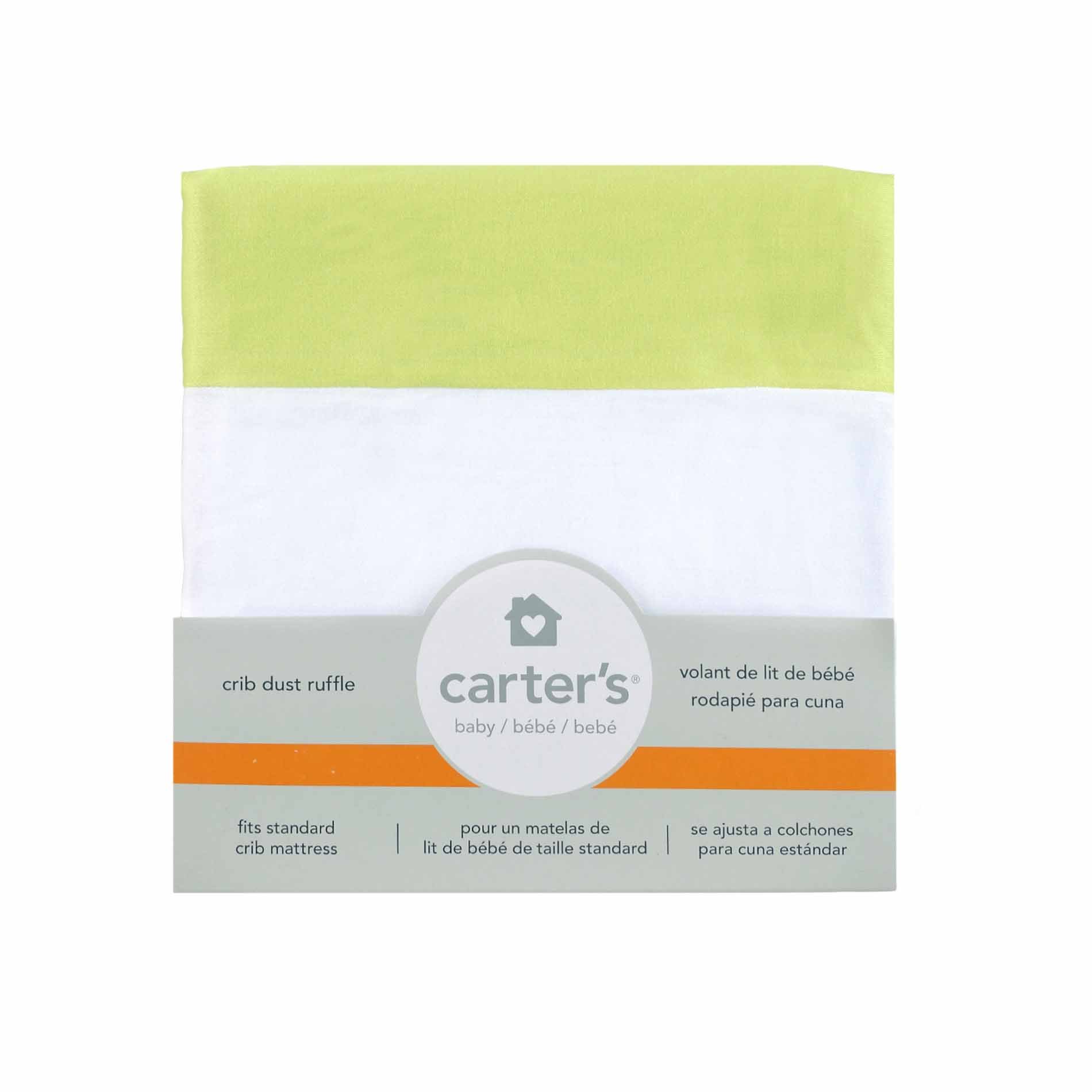 Carter's Solid Dust Ruffle, Country Green
