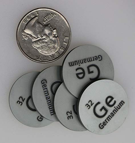 Germanium (Ge) 24.26mm Metal Disc 99.999% Pure for Collection or Experiments