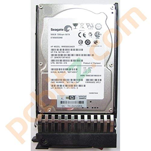 HP MM0500EANCR 500GB SATA 3GB/S 7.2K RPM 2.5IN DISC PROD RPLCMNT PRT (Renewed)