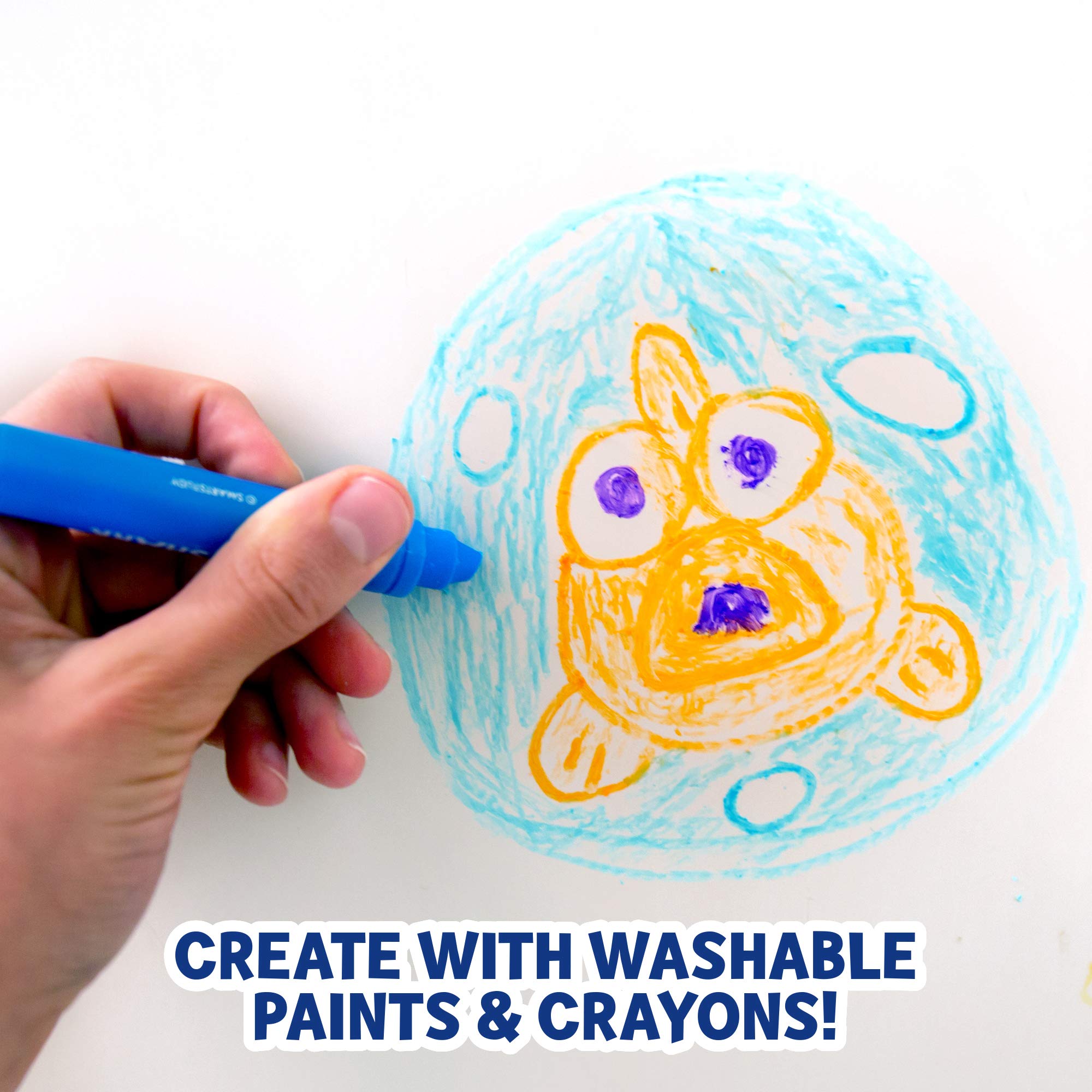 Baby Shark Bath Art Creations Play Set for Kids & Toddlers - Draw Washable Artwork During Bathtime or Shower Time - Dissolvable & Washable Paints, Crayons & Stickers for Kids Ages 3, 4, 5, 6