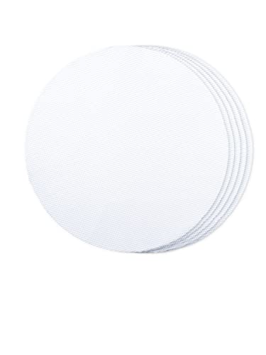 5Pieces 12 Inch Silicone Steamer Liners, Roud Non Stick Silicone Steamed Pad Baking Pastry Dim Sum Mesh for Home Kitchen Use